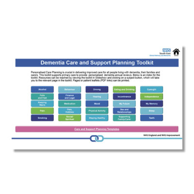 Dementia Care and Support Planning Generic Toolkit - Welcome